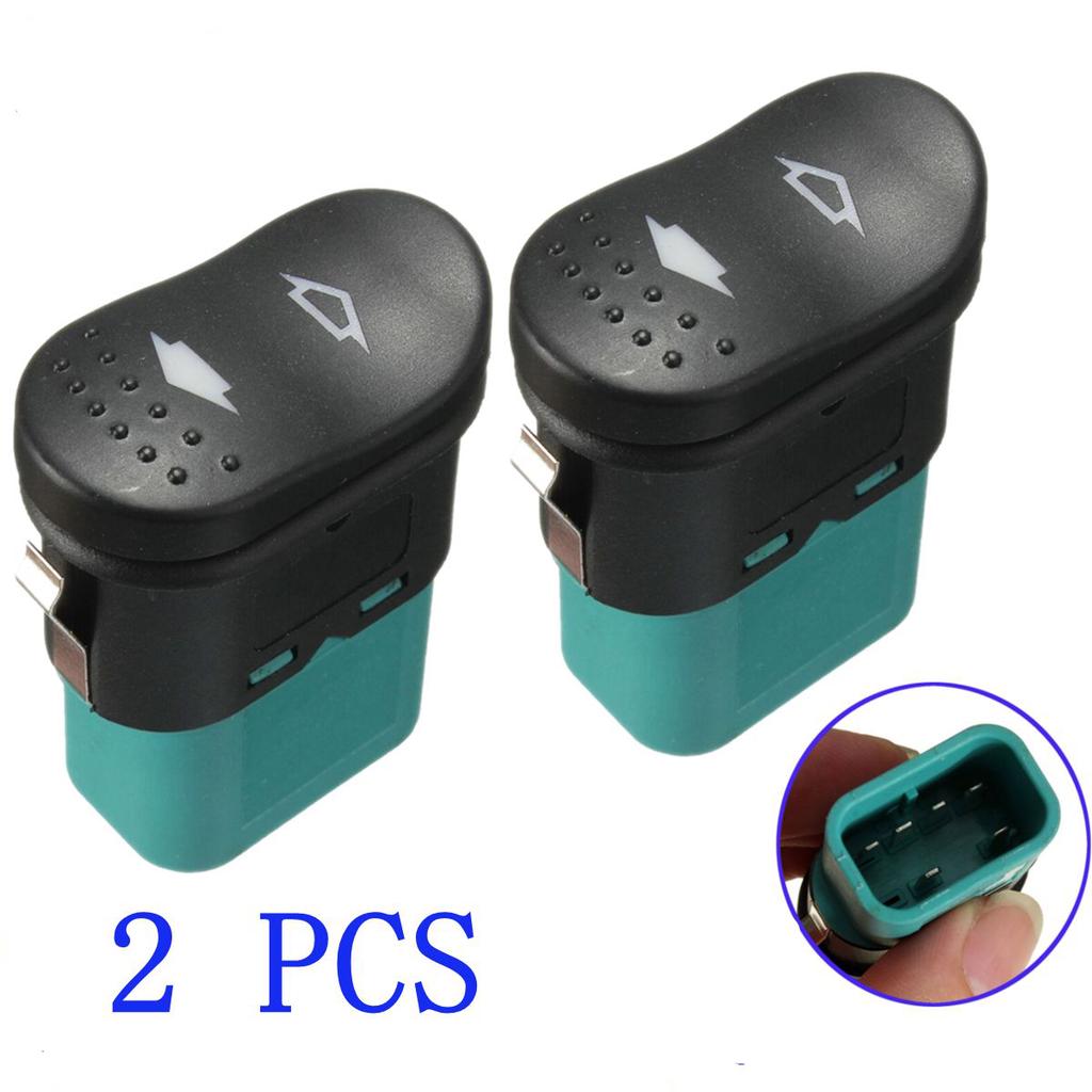2pcs Car Electric Window Toggle Switch Front Left & Right For Ford ...
