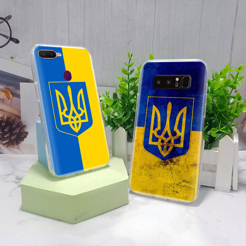B21 Ukrainian flag TPU Case for iPhone 13 Infinix Note 10 LG K22 Moto ...