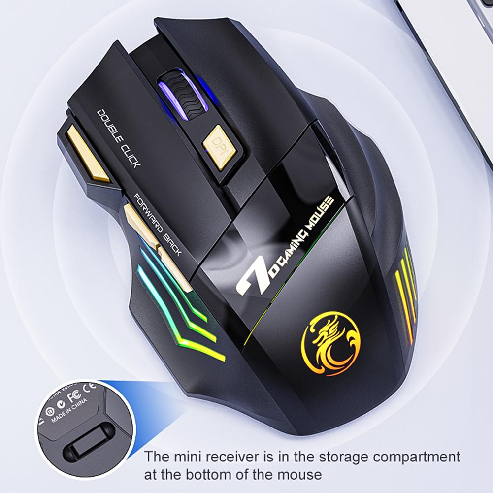 Cheap IMice GW-X7 Rechargeable Wireless Mouse Gamer Gaming Mouse ...