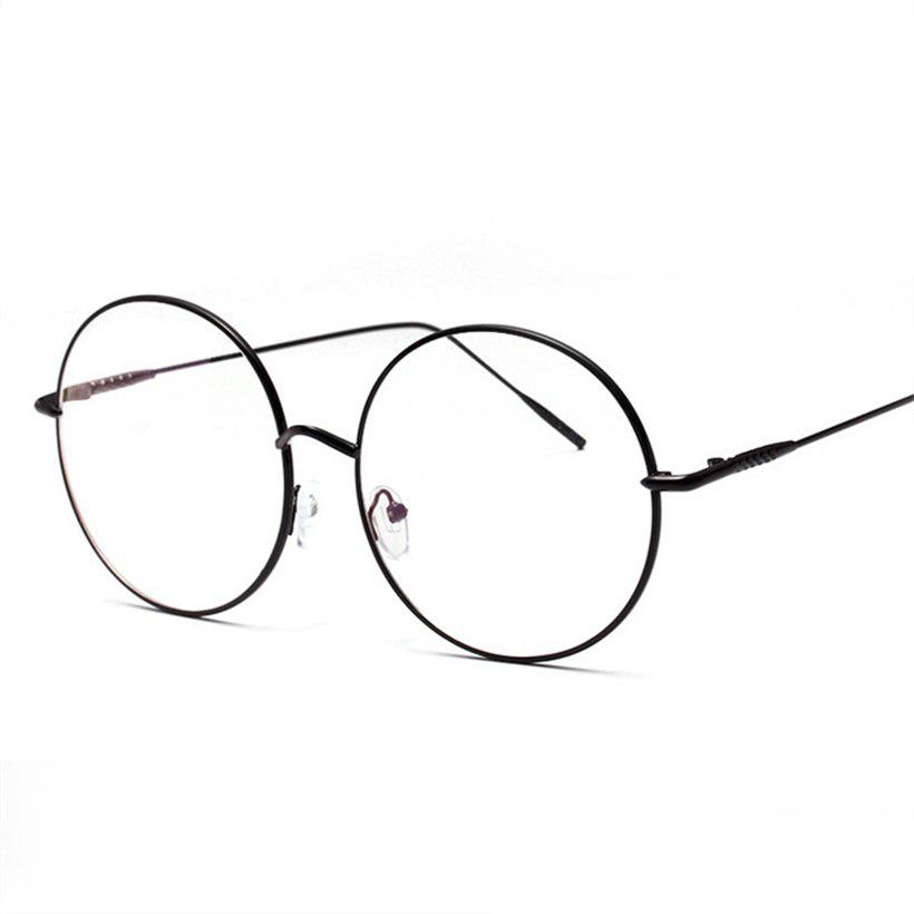 Buy Oversized Round Glasses Frame Women Men Fashion Transparent Glasses ...