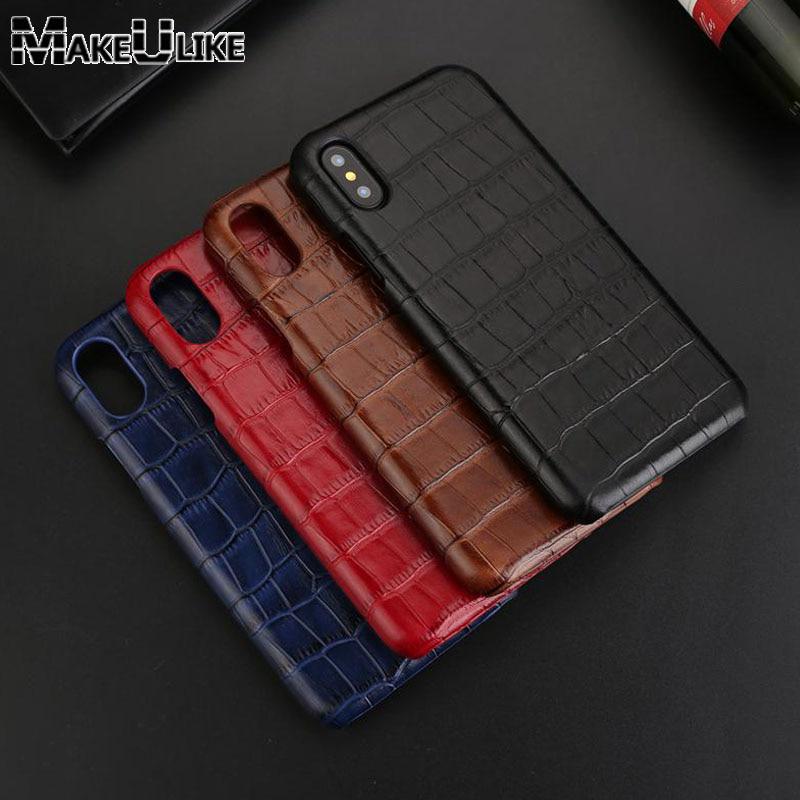 Buy Genuine Leather Case For Iphone X Case For Iphone XS Max Bac at ...