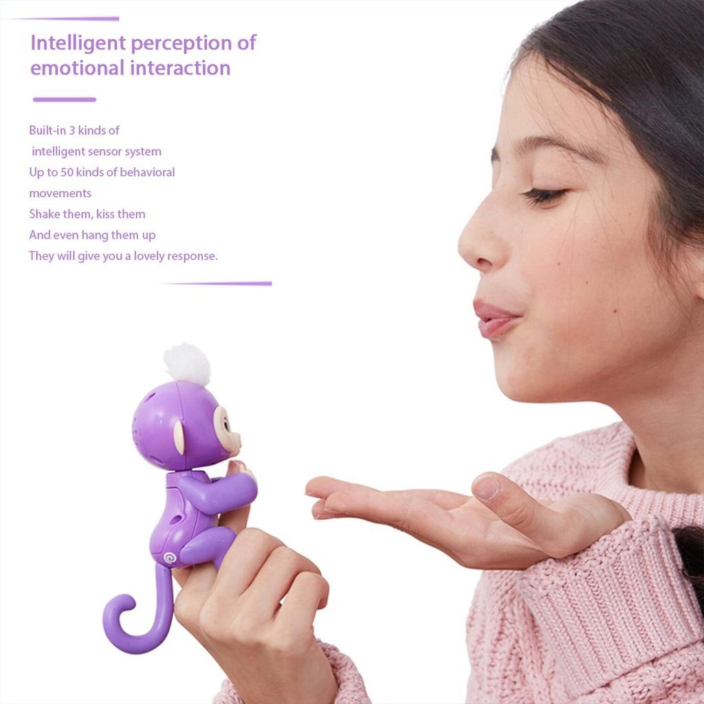 Buy Solu Cute Robert Baby Monkey Sound Finger Motion Hanger Toy for ...