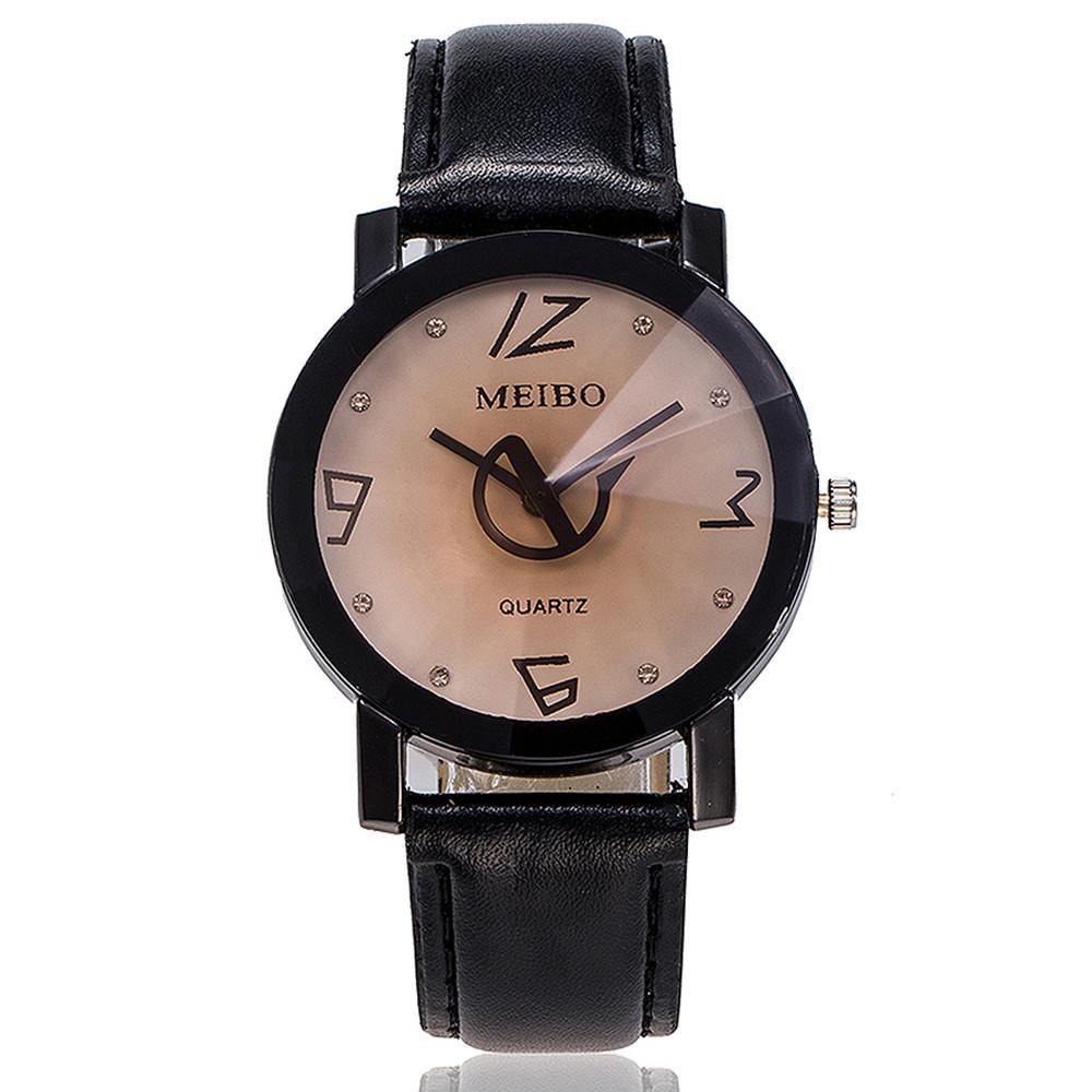 MEIBO Beautiful Fashion Simple Ladies Leather Belt Watch For Gift uygun ...