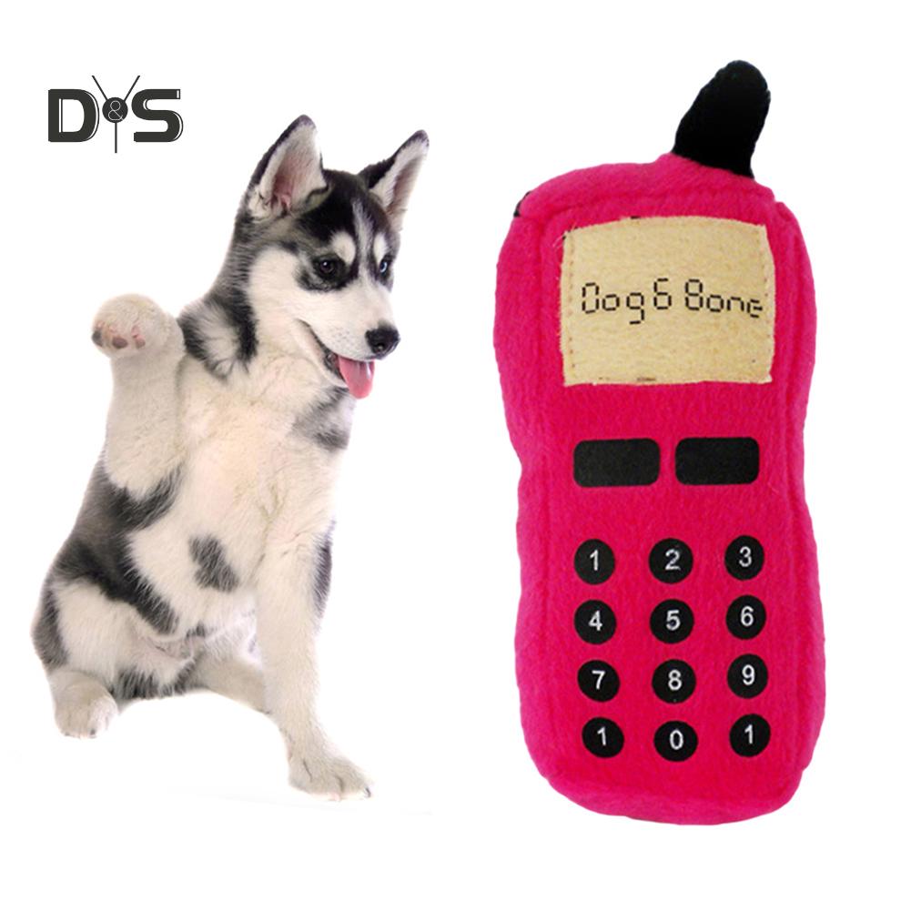 Buy Pet Dog Funny Cellphone Shape Plush Doll Playing Training Chew ...