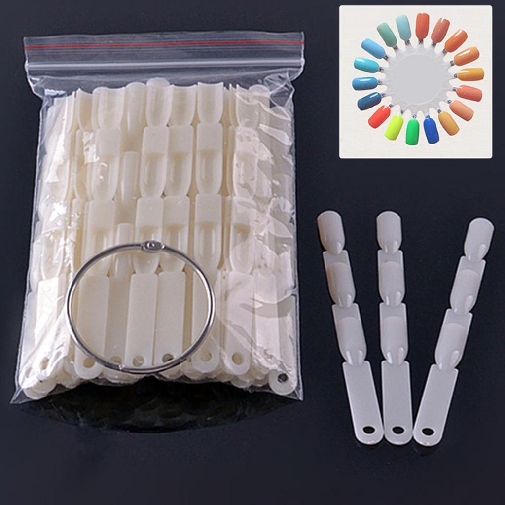 Buy 150 Tips For Polish Nail Color Sample Display Tools Practice Bar ...