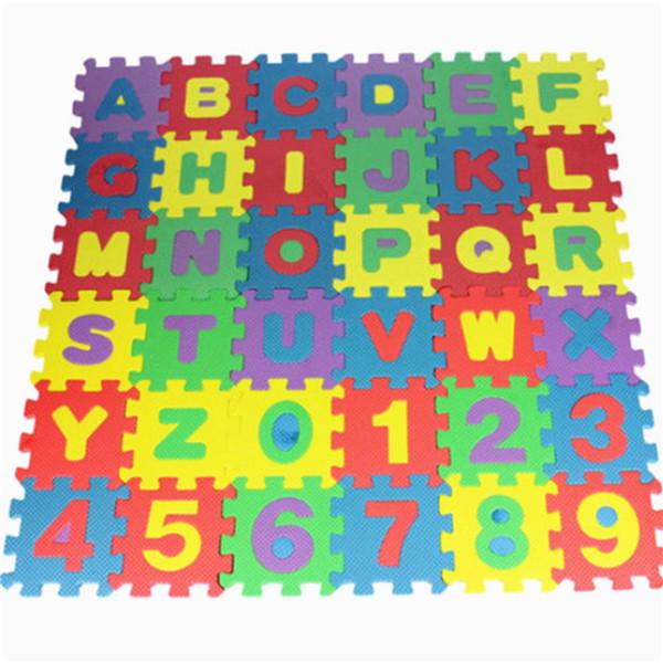 Buy 36Pcs Mini Size Puzzle Alphabet A-Z Letters Numeral Foam Mat ...