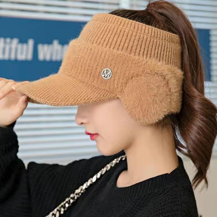 Warme Wintermütze mit Ohrenklappenmütze Mädchen Beanie Ohrenschutzkappe ...