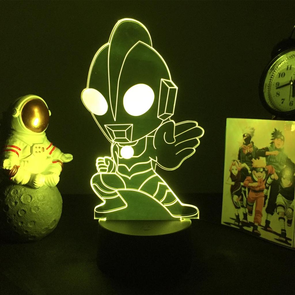 Buy Ultraman Taro Japanese Anime Manga 3D Night Light for Bedroom Decor ...