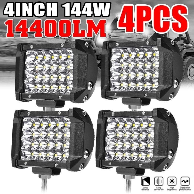 4 INCH 144W Led Light Bar Spot Tractor Light Work Light Car Led Light ...