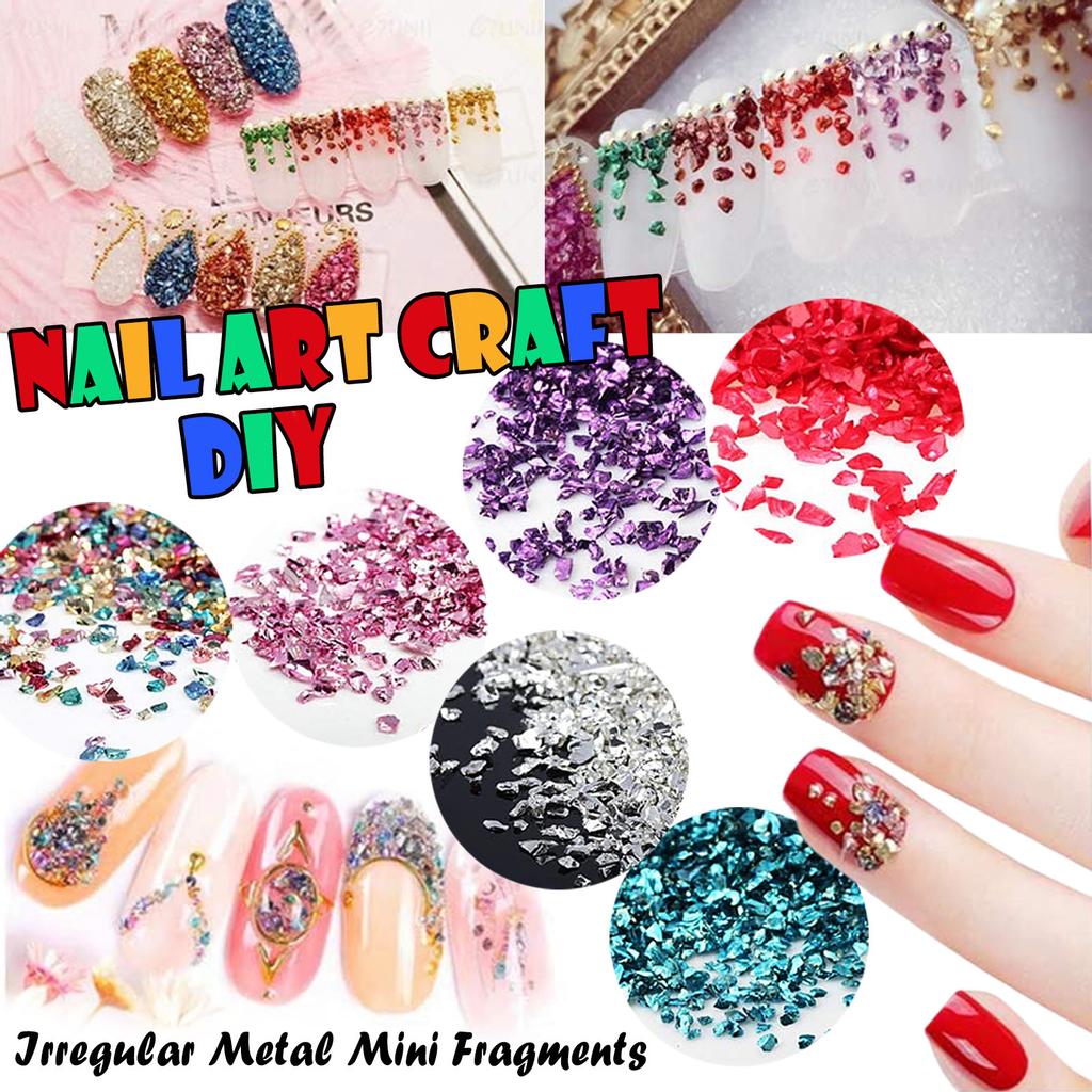 Buy [SL] Irregular Metal Mini Scraps Nail Art Craft DIY Filled Crushed ...