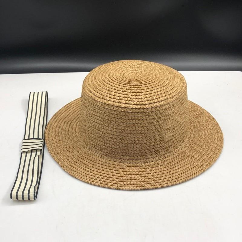 Buy Summer Women Boater Beach Hat Female Casual Panama Hat Lady Brand ...