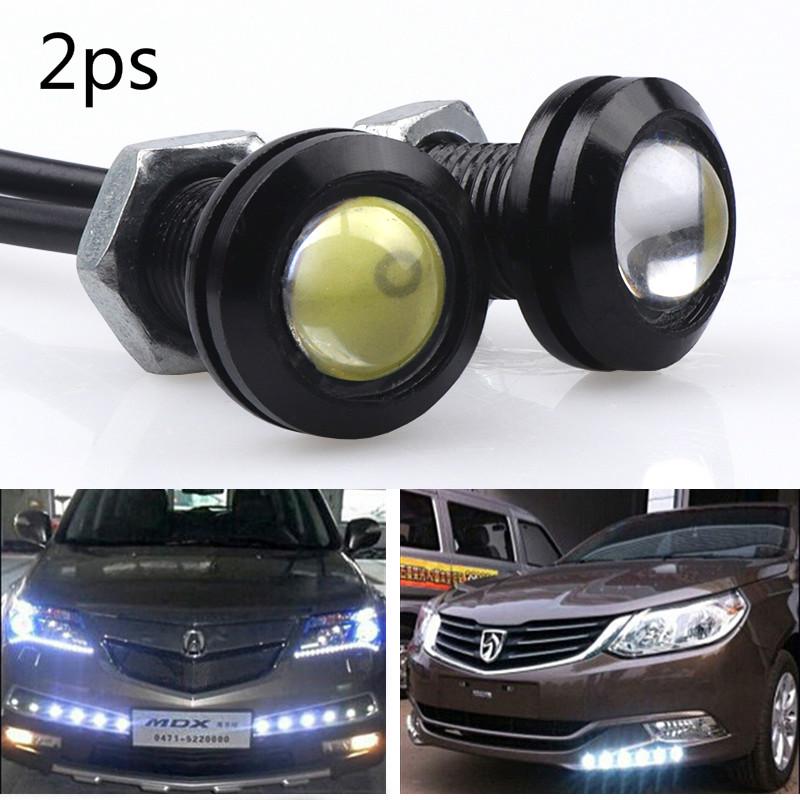 Buy 2Pcs 18MM Car Led Eagle Eye Lights LED 12V Backup Reversing Parking ...