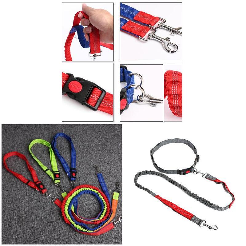 Buy Waist Leash for Adjustable Pet Dog Leash Nylon Dog Elastic Joging ...