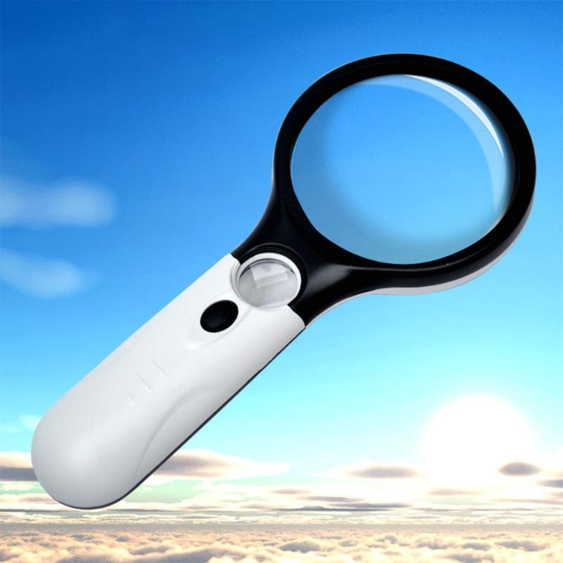 Cheap Magnifying Glass with Light Illuminated Magnifier with 3x 45x ...