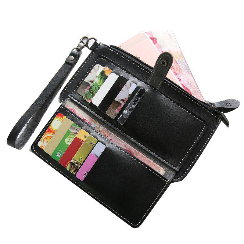 Buy PU Leather Long Wallet Female Purse Women Clutch Wallets Money Bag ...