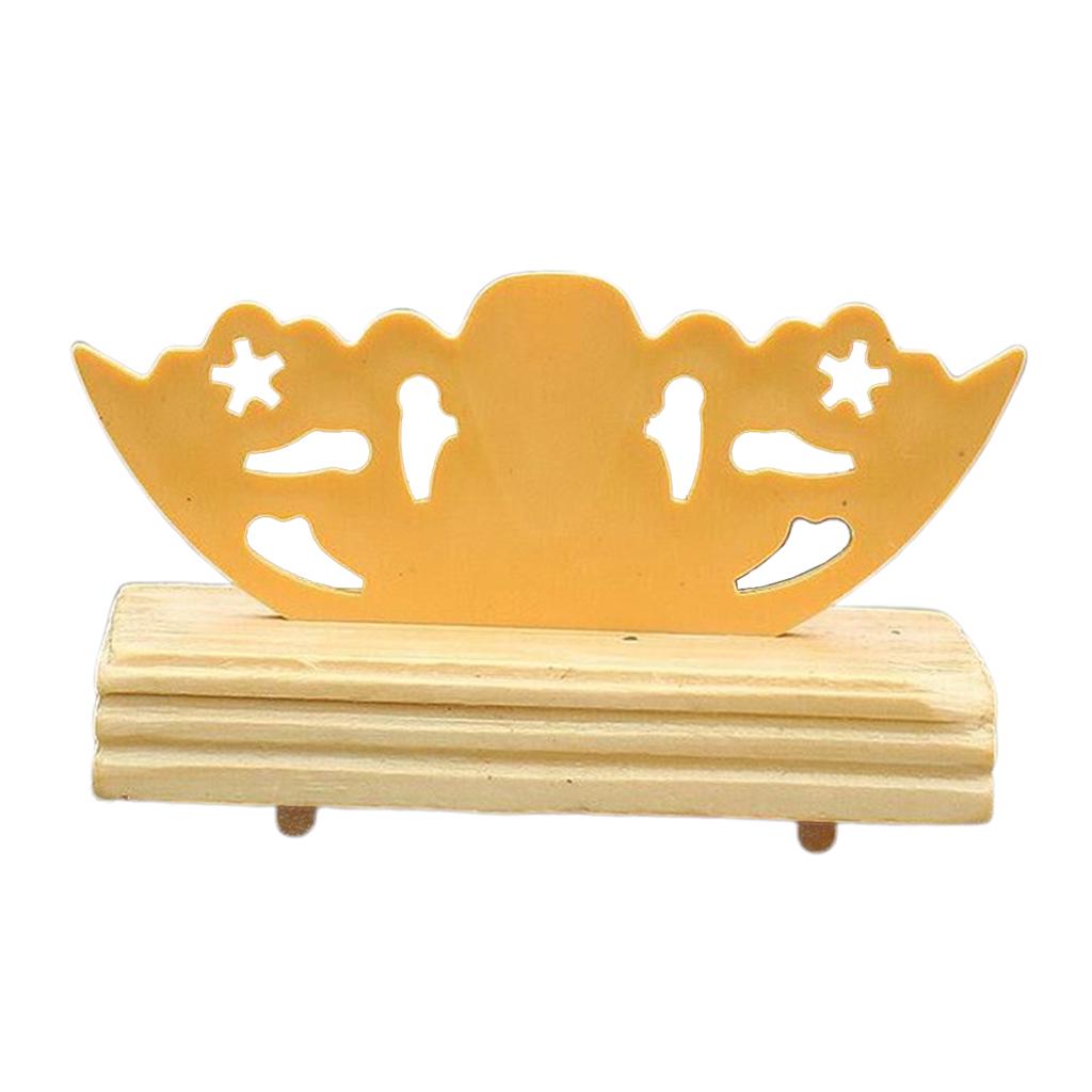 Buy Vintage Style Hand Fan Stand Folding Holder Display Base for Table ...