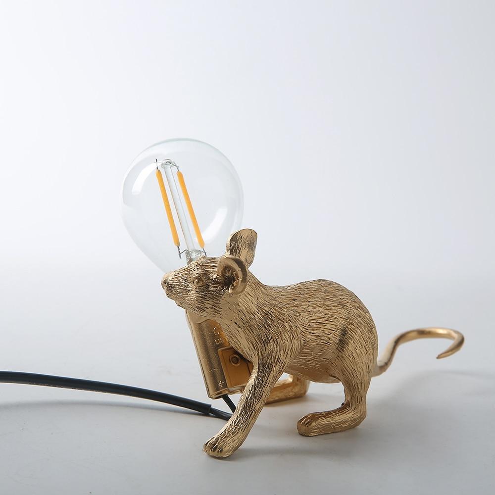 Buy Modern Mini Resin Mouse LED Table Lamps for Living Room Bedroom ...