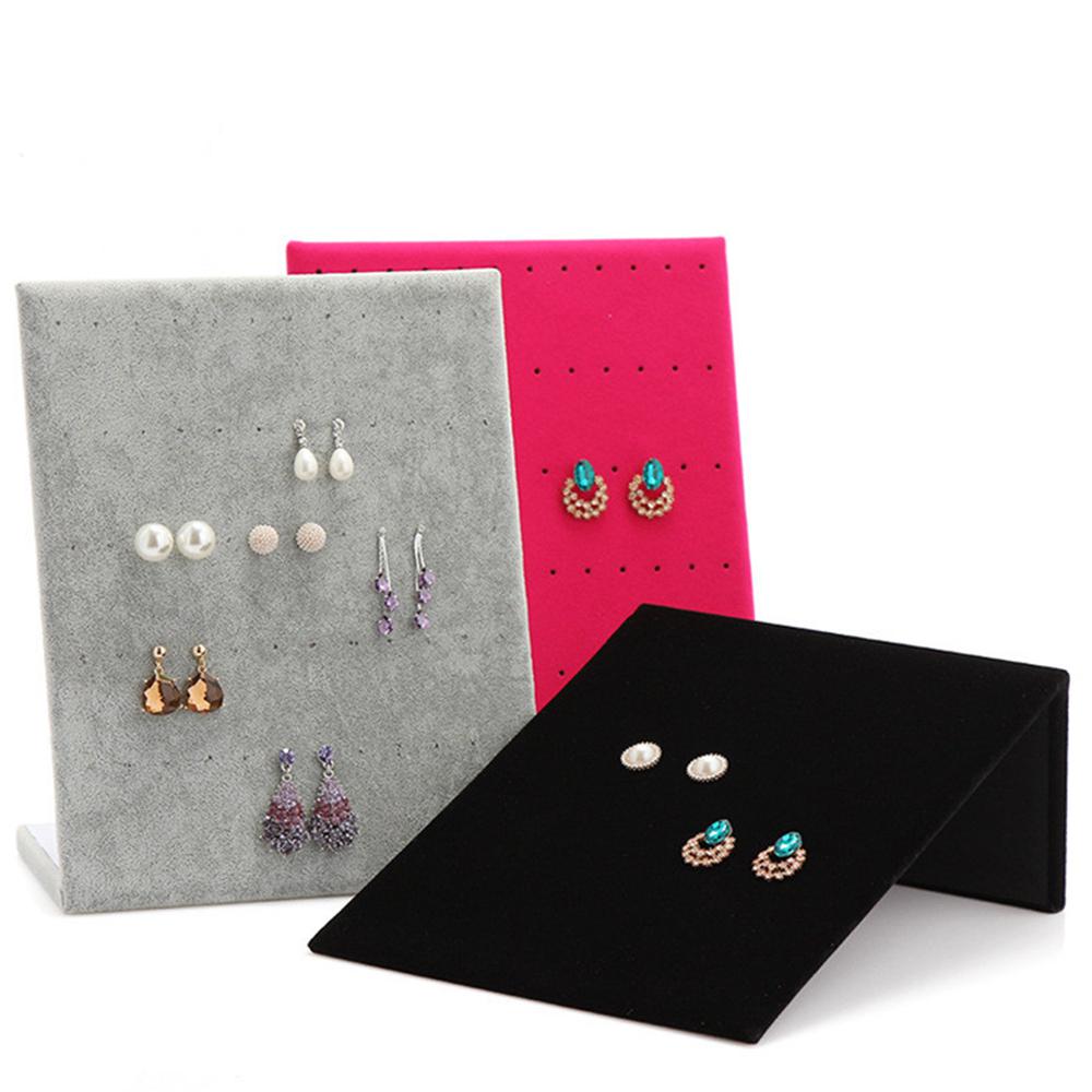 Buy 30 Pairs Large Display Surface Quality Flannel Earrings Display ...