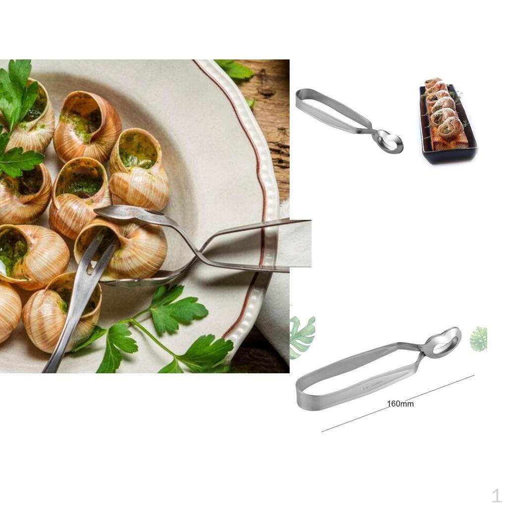 Buy 2x Japanese Stainless Steel Japan Escargot Snail Plate Tongs ...