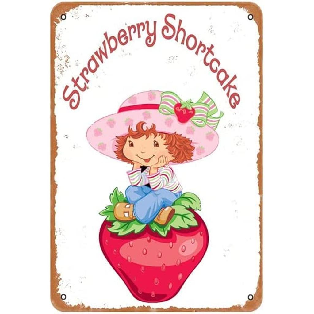 Satın alın DAOLEG Vintage Tin Sign Strawberry Shortcake Vintage Sign ...