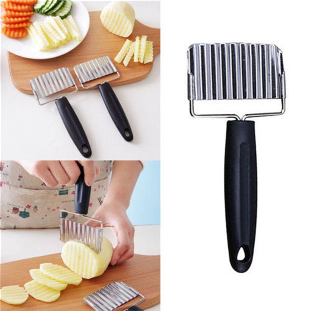 Buy Vegetable Chip Blade Wavy Cutter Kitchen DIY Chipper Fries at ...