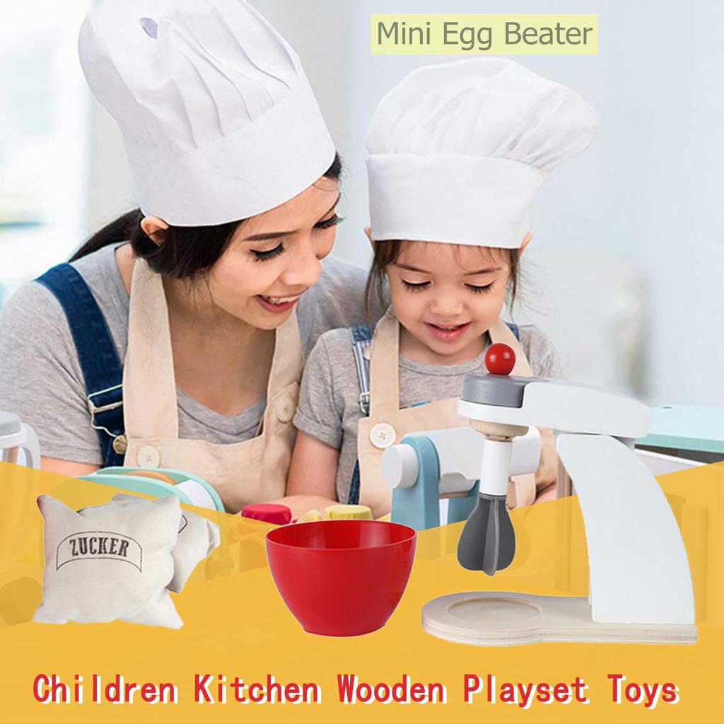 Buy Children Kitchen Wooden Playset Toys,Kitchen Utensils Set Wooden ...