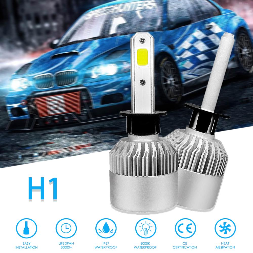 Buy 2PCS H1 1500W 225000LM LED Headlight Kit 6500K White Car Bulb 6000K ...