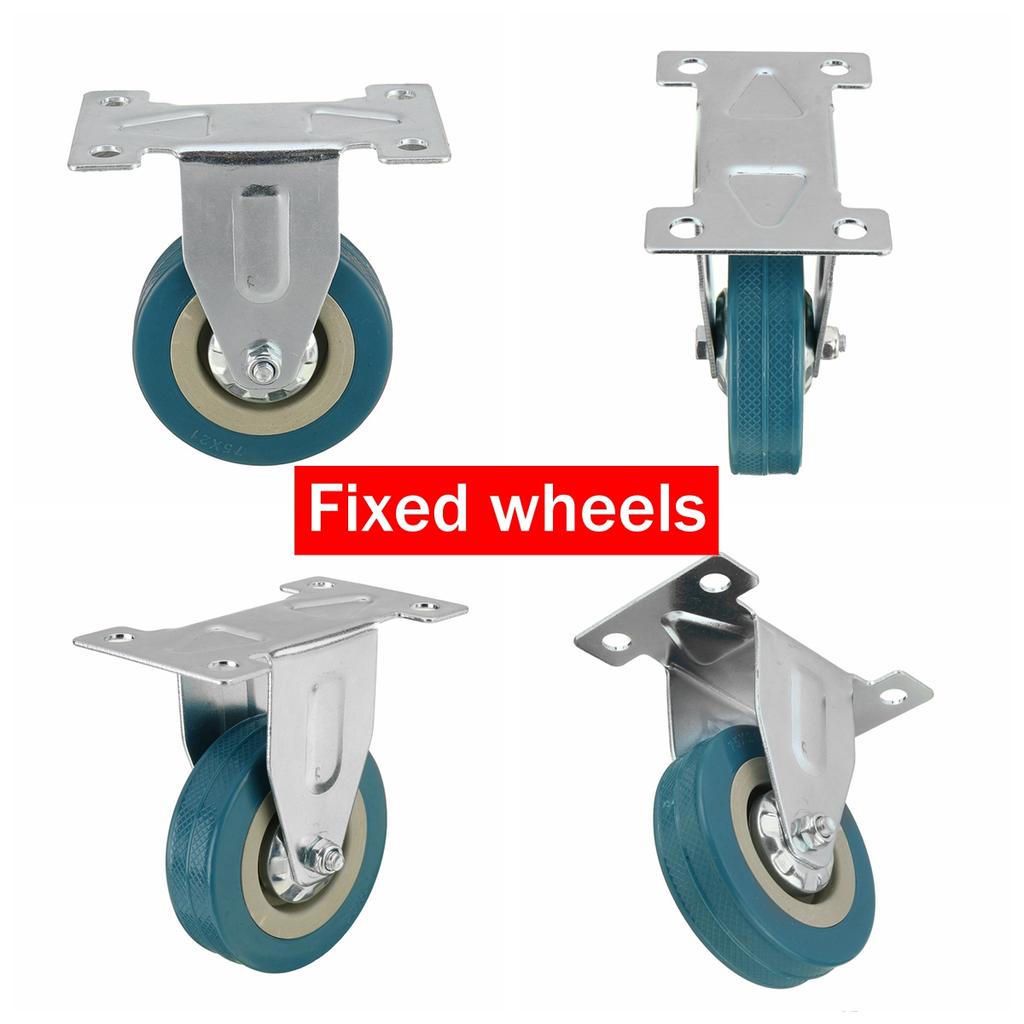 Goedkope 4PCS 3" 75Mm Heavy Duty Fixed/Swivel/Brake Caster Castor ...