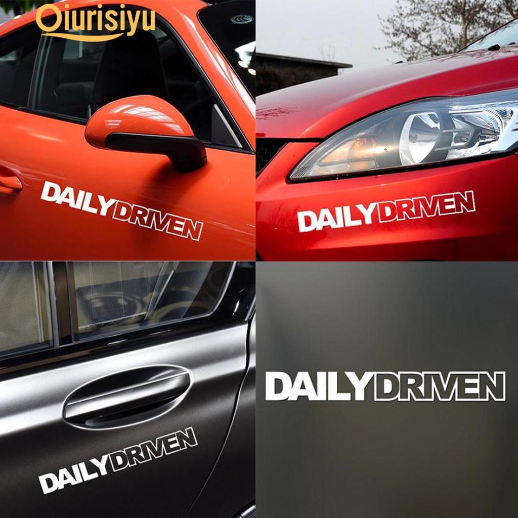 Buy Daily Driven Letters Style Car Body Reflective Sticker at ...