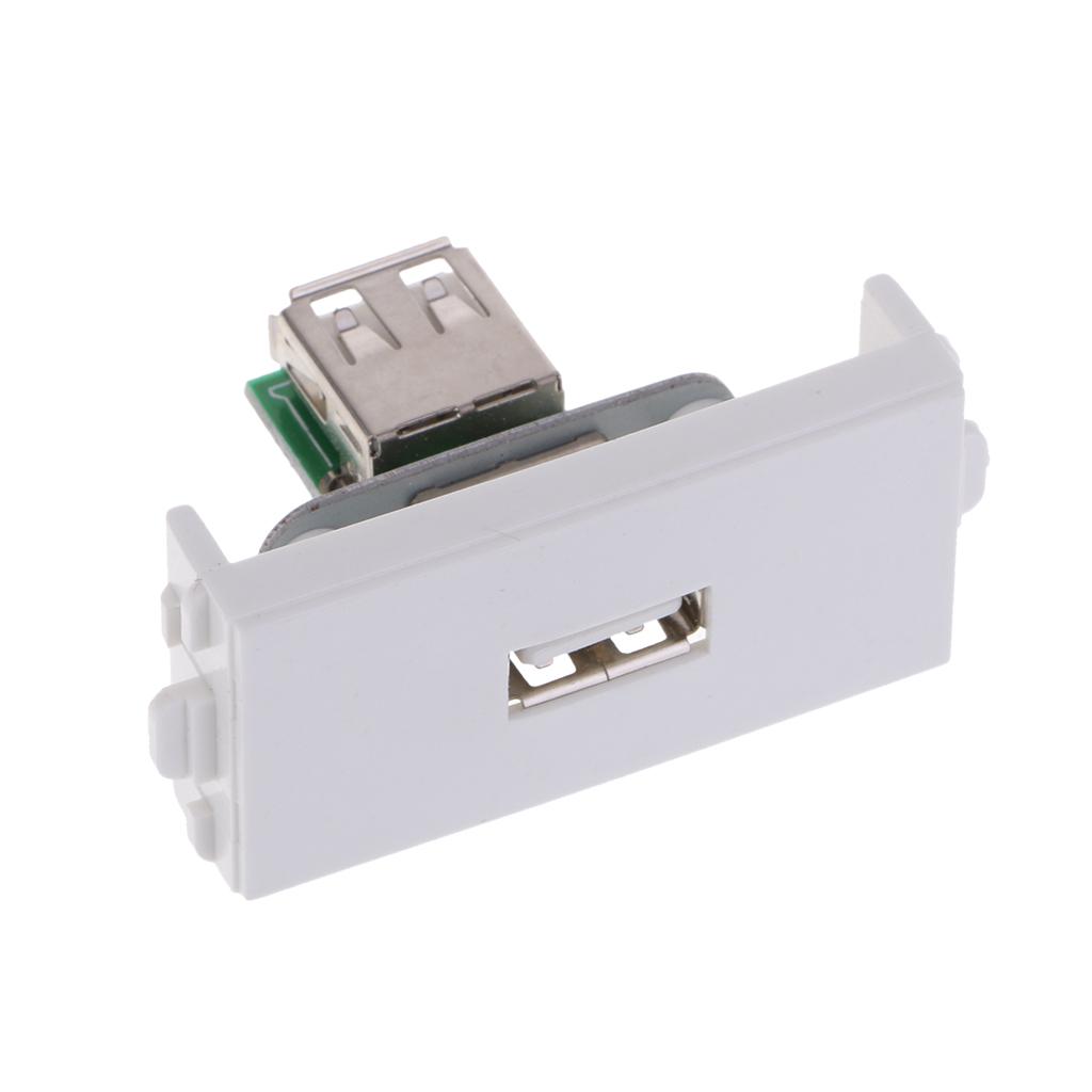 Home USB Wall Outlet Module Modular Plate Panel Directly Plug uygun ...