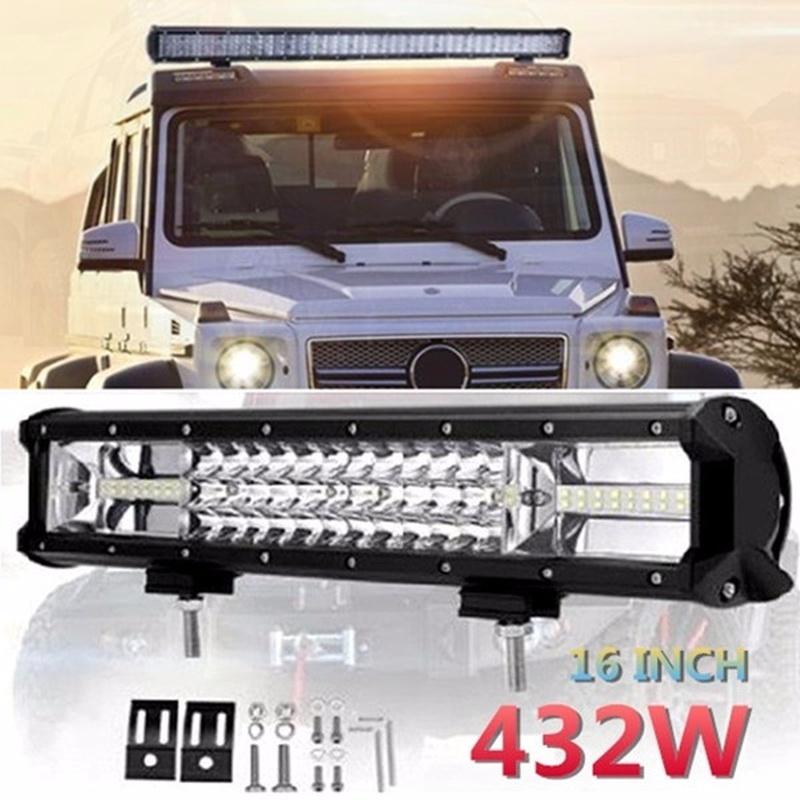 4 Row Led Light Bar 32 Inch LED Light Bar Tri-Row Spot Flood Combo ...