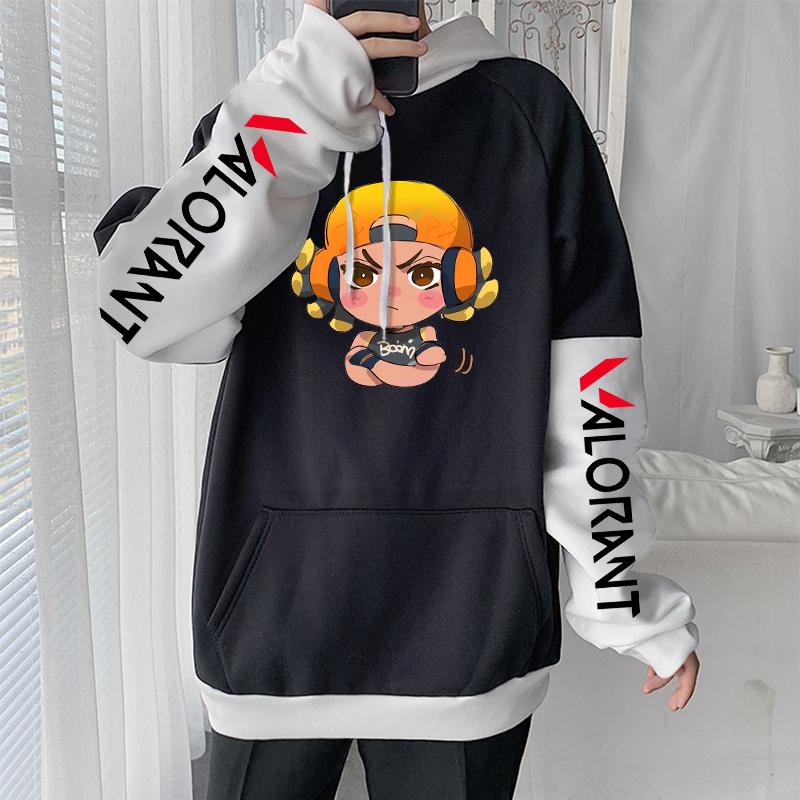 Buy Harajuku Anime Shooting Game Valorant Kawaii Angry Raze Hoodies ...