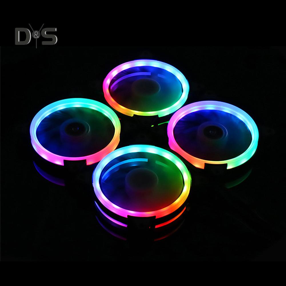 Buy Mute Double-sided Aperture LED RGB Light Heat Dissipation PC Case ...
