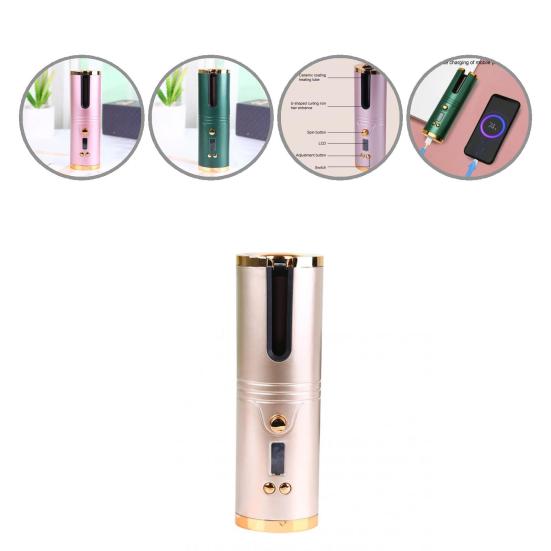 Excellent USB Timer Settings Hair Curler Automatic Rotation ABS Hair ...