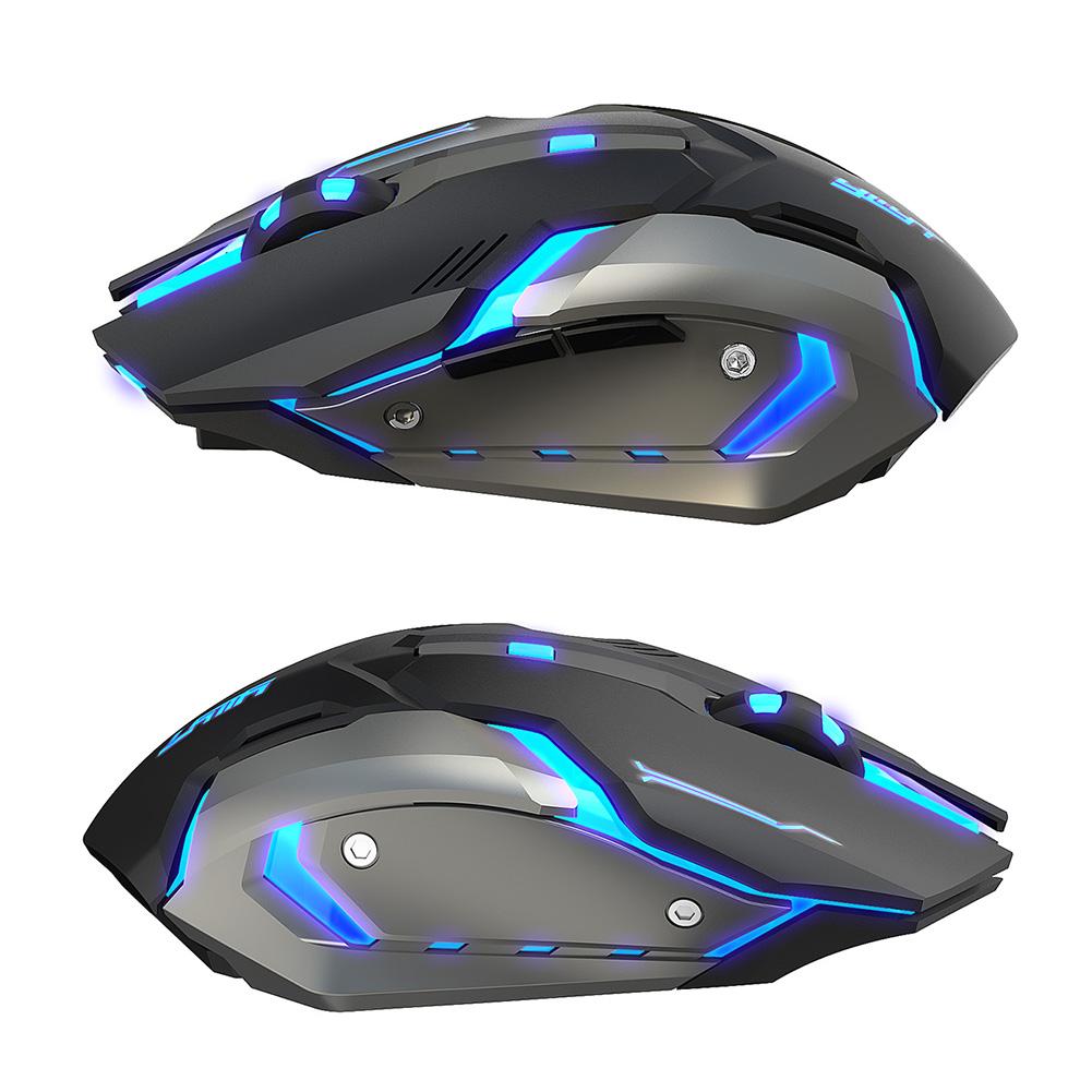 Buy G859 6 Buttons 2400dpi 2.4G Bluetooth-compatible Ergonomic Wireless ...