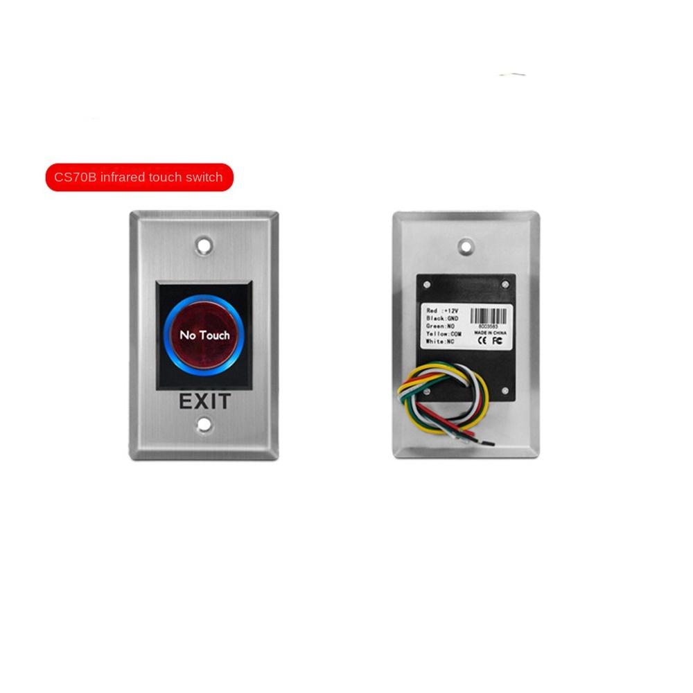 Cheap Plactic Infrared Sensor Access Control Switch Black Push To Exit Button Electrician | Joom