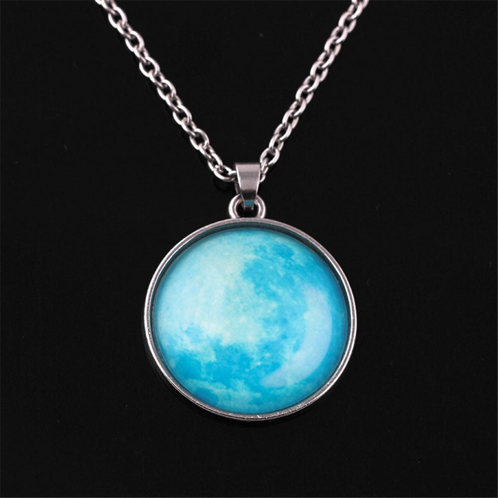 Buy Rising In The Dark Glow Pendant Necklace Luminous Chain at ...