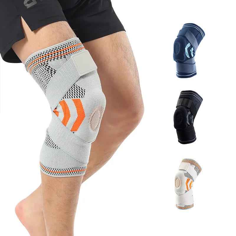 Cheap Double strap brace knee support men's silicone basketball knee ...