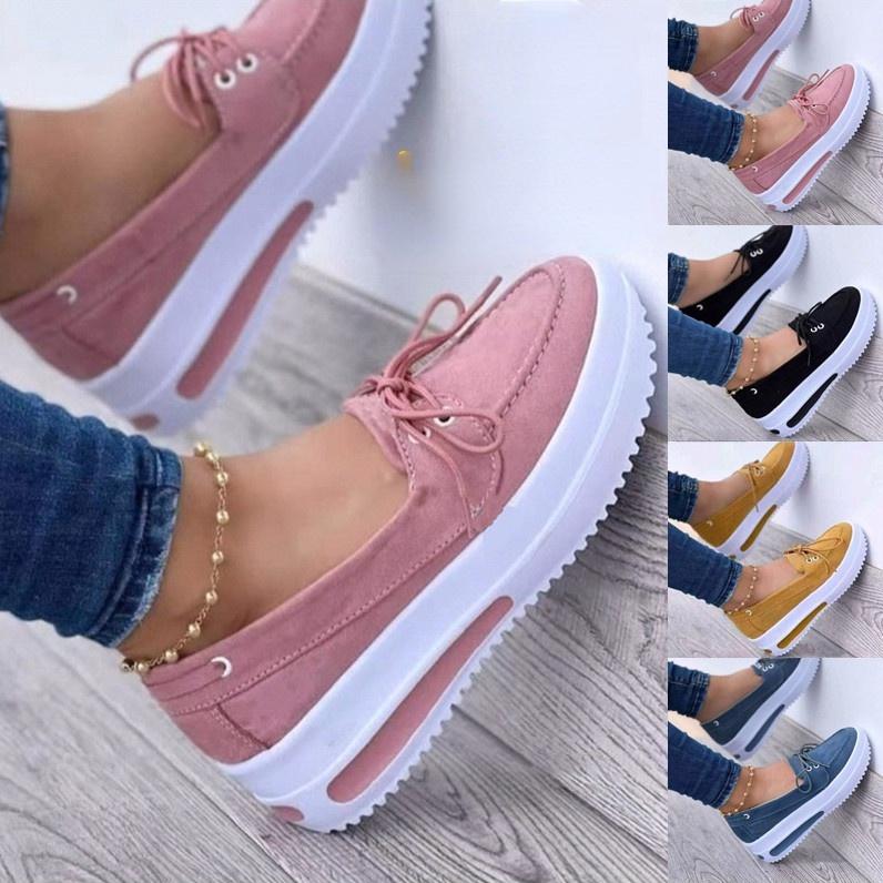 Cheap New Fashion Women Vintage Casual Sneakers Soft Platform Shoes ...
