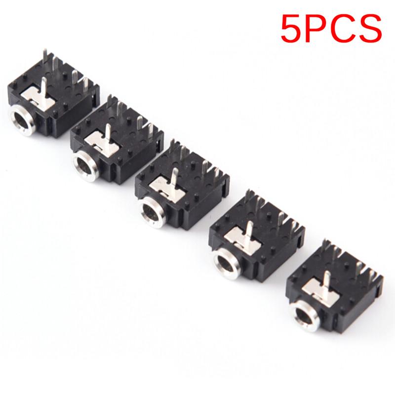 Buy 5Pcs 3.5mm Female 5pin Stereo Headset Interior PCB Mount Audio Jack ...