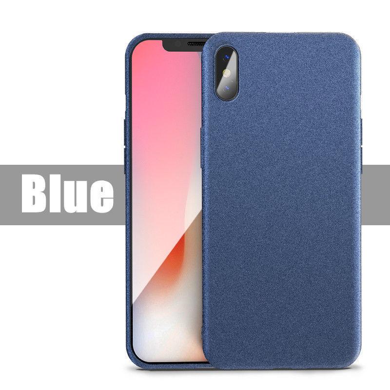 Buy Luxury Shockproof Soft TPU Sandstone Matte Phone Case Back Cover ...