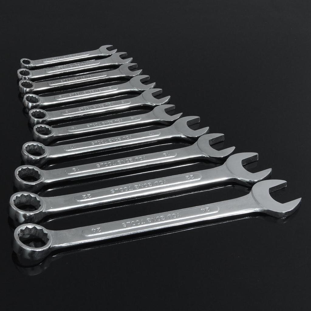 Buy 10Pcs/set Double Ring Wrench Spanner 8mm-24mm Reversible ...