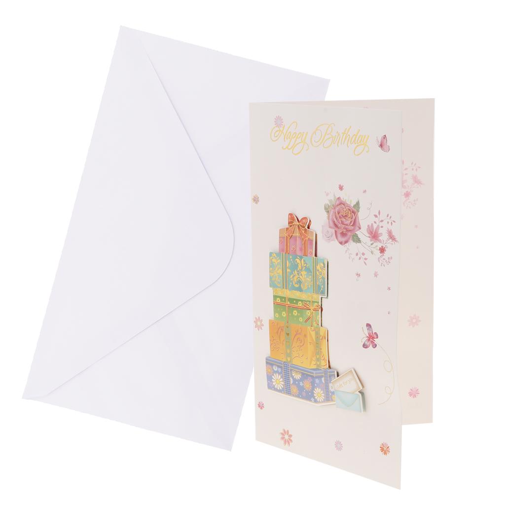 Buy 6pcs/set Happy Birthday Greeting Card With Envelope Baby Shower ...