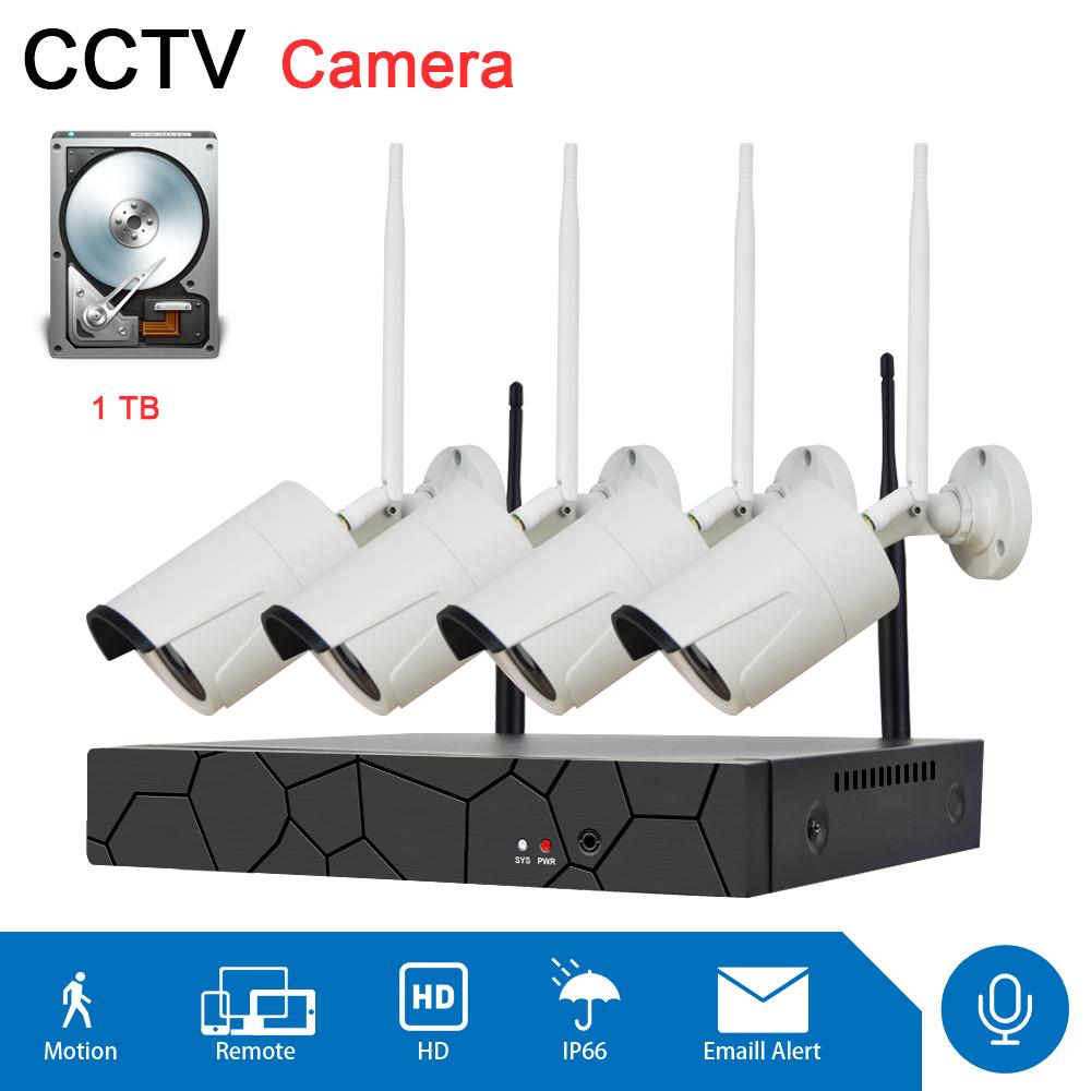 Buy 5 in 1 IP Security System Kit 1080P 2MP NVR wifi IR-CUT Wireless ...