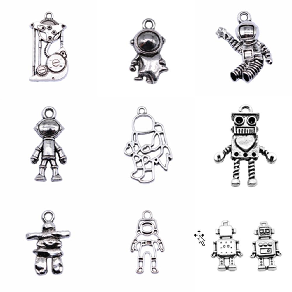 Buy Robot Charms For Jewelry Making Handmade Supplies For Jewelry ...