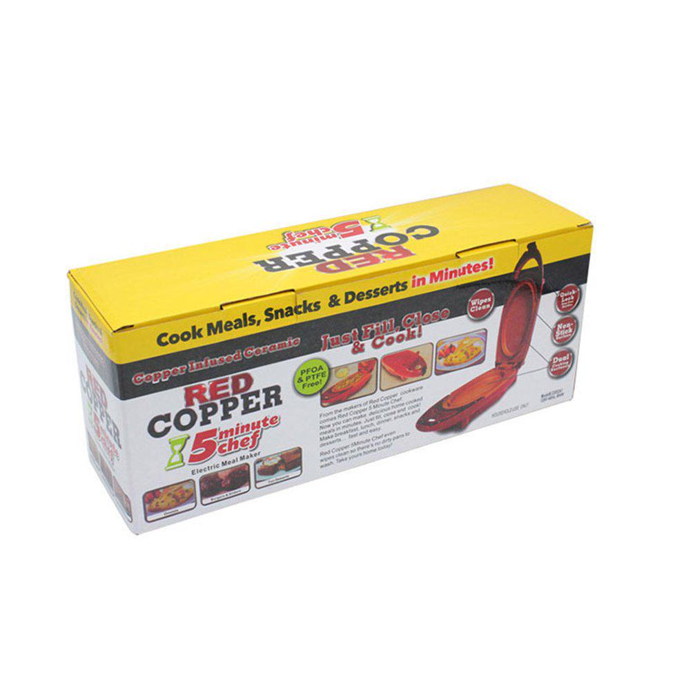 Buy Red Copper 5 Minute Chef Double-Sided Copper-Infused Grill Pan for ...