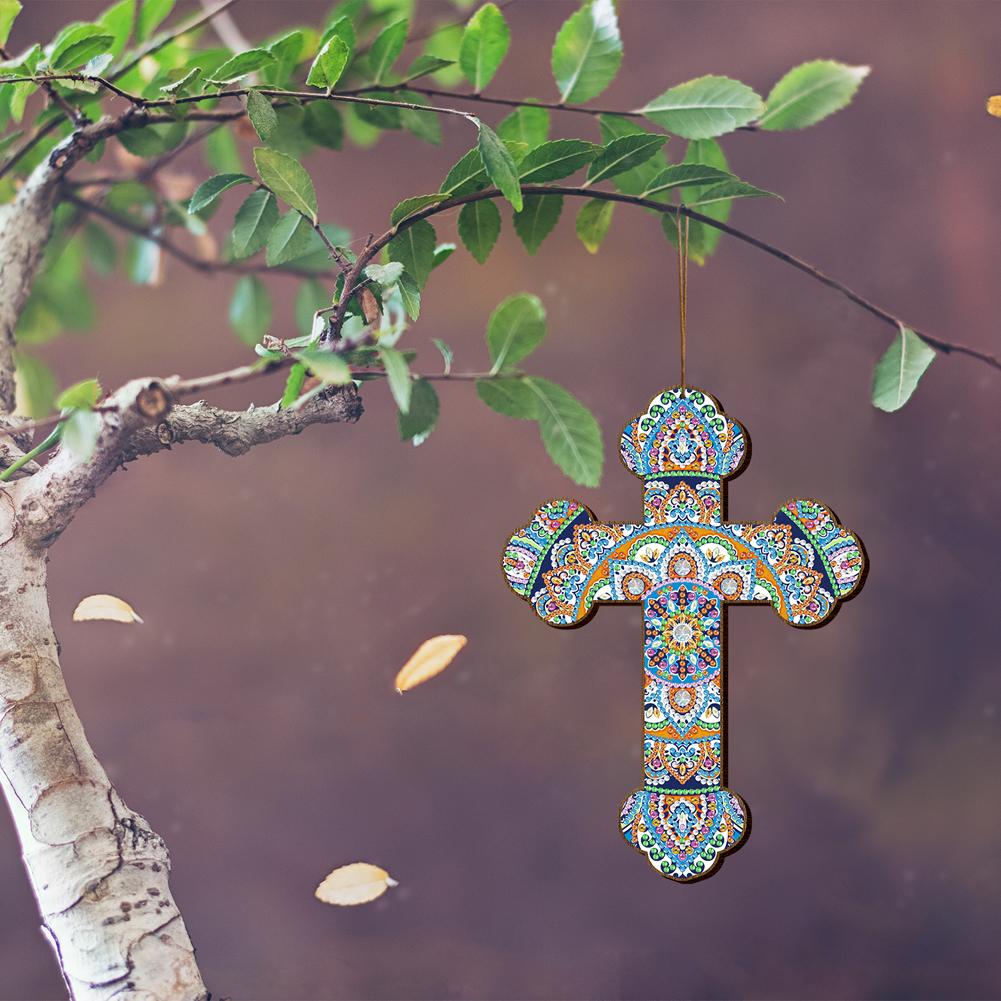 Cheap Wooden Jesus Christ Cross Pendant DIY Diamond Painting Pray Decor ...