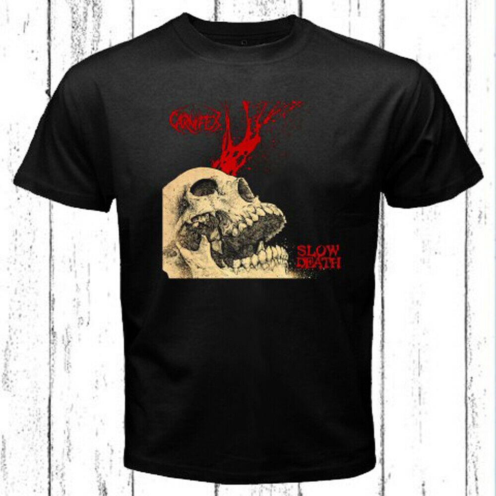 Buy Carnifex Slow Death American Deathcore Band Logo Mens Summer Tops ...