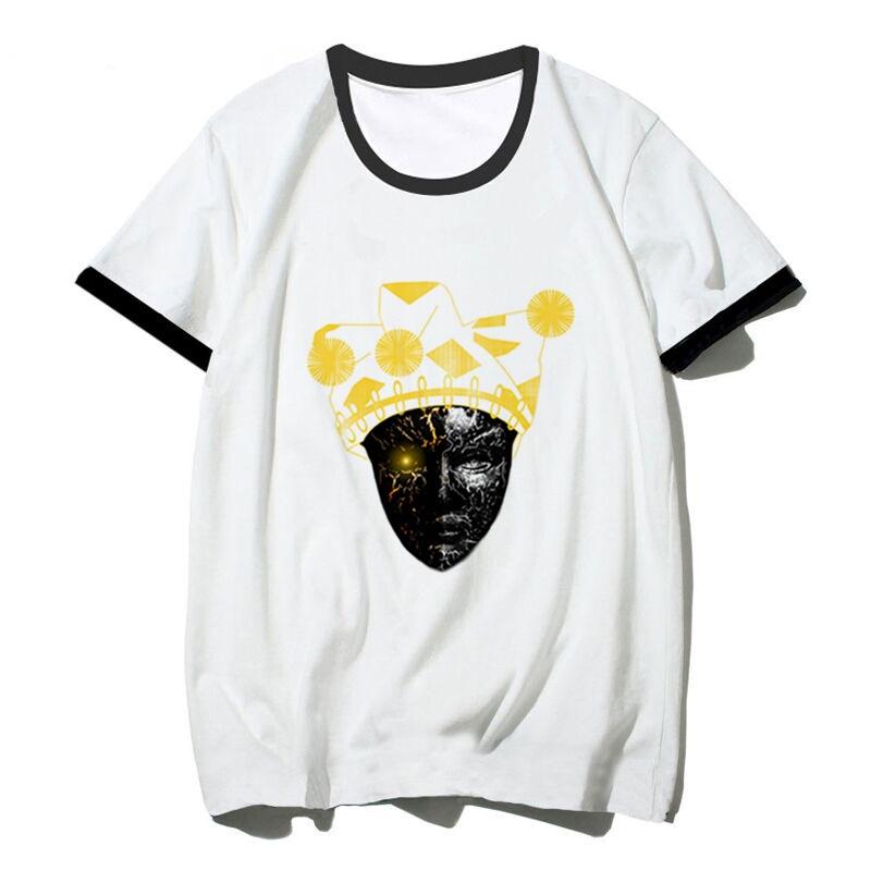 Buy Two Faced Jester Funny T Shirt Men Cool Tops Streetwear Plus Size ...