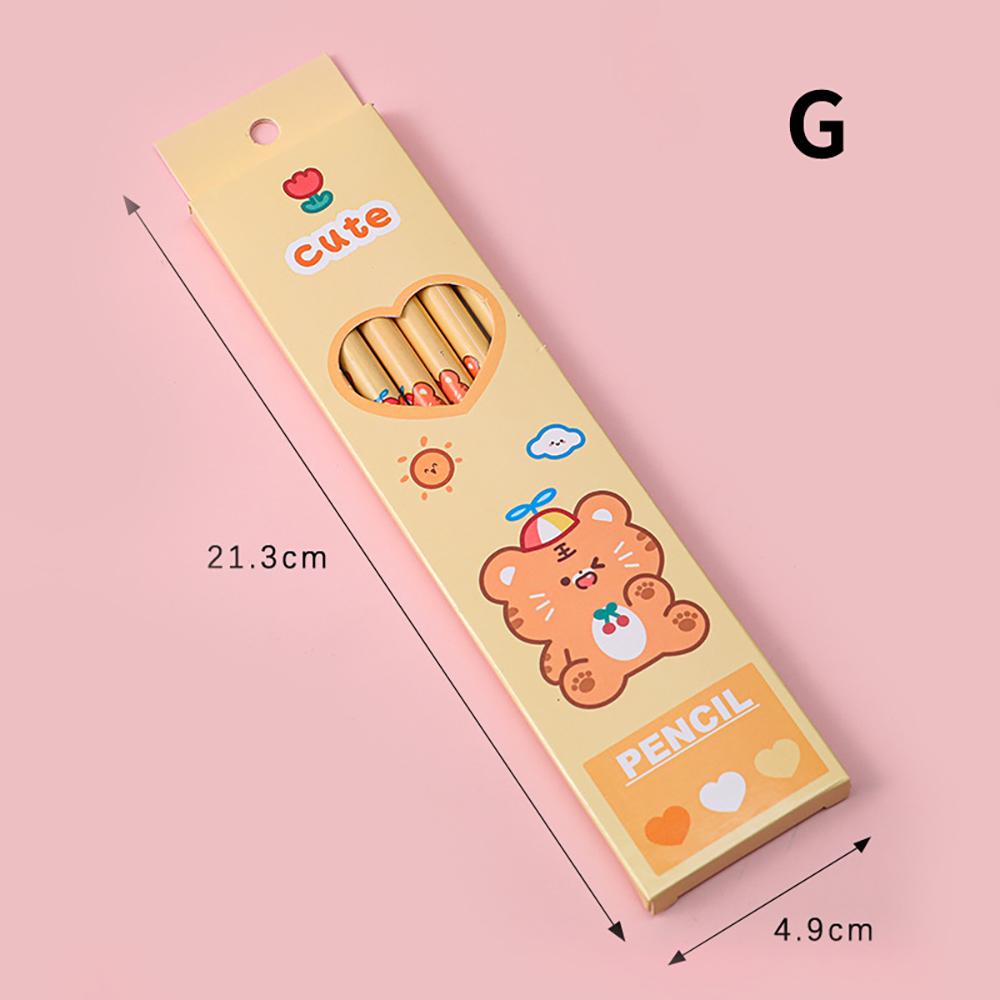 Buy 6Pcs/Set Cute Kawaii Cartoon HB Pencil Sketch Items Drawing ...